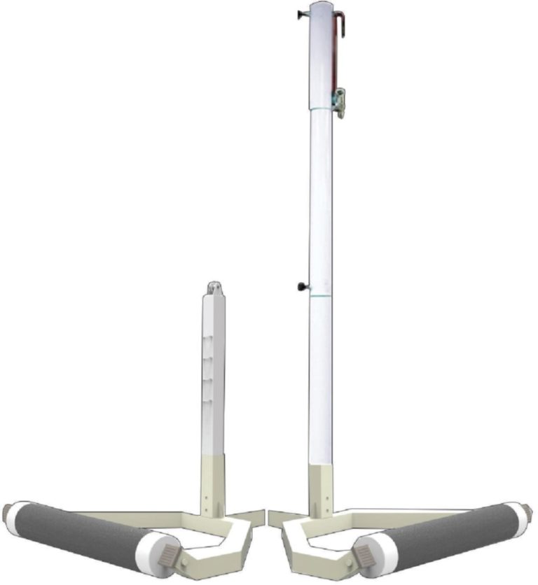 Multi-Use Portable Poles:- Volleyball & Tennis | KinderSports | Best ...